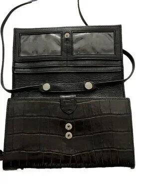 Brighton | Bags | Brighton Brown Leather Croc Wallet Organizer ...